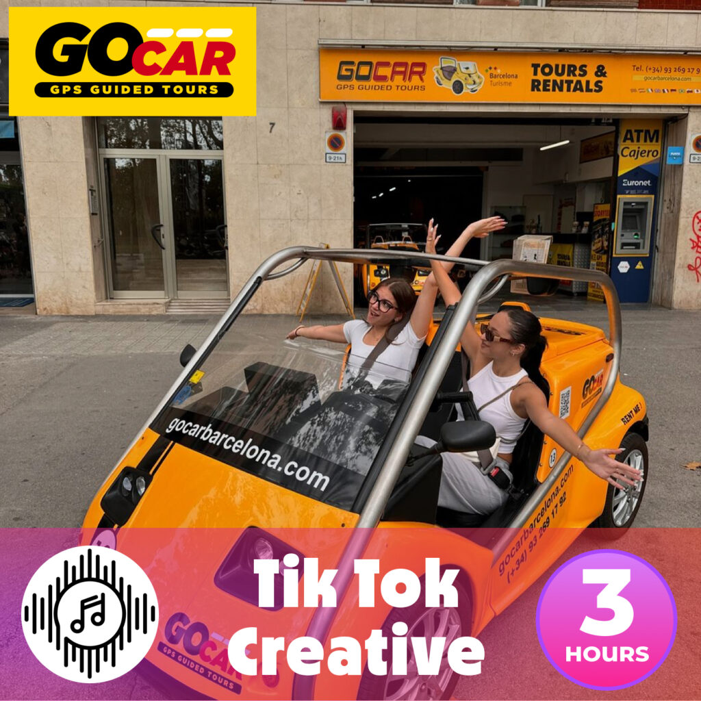 Tik Tok Creative Tour - GoCar Barcelona