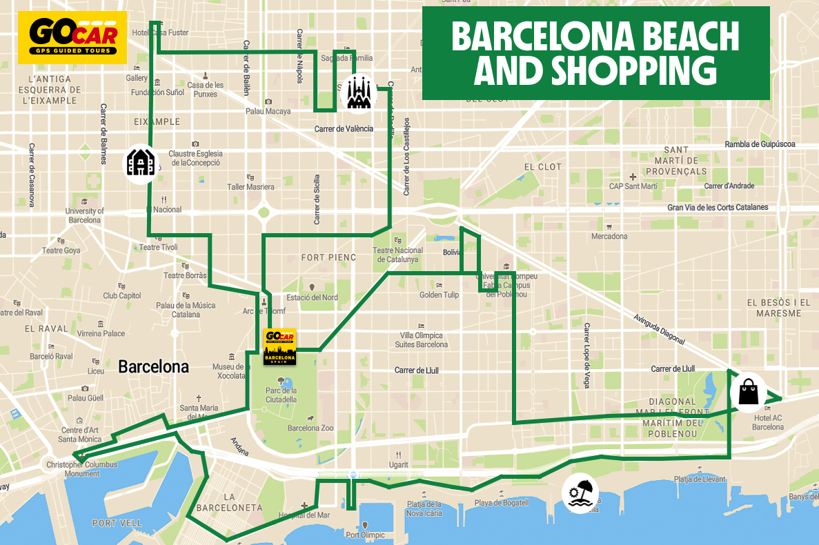Barcelona City Tour Full Day - GoCar Barcelona